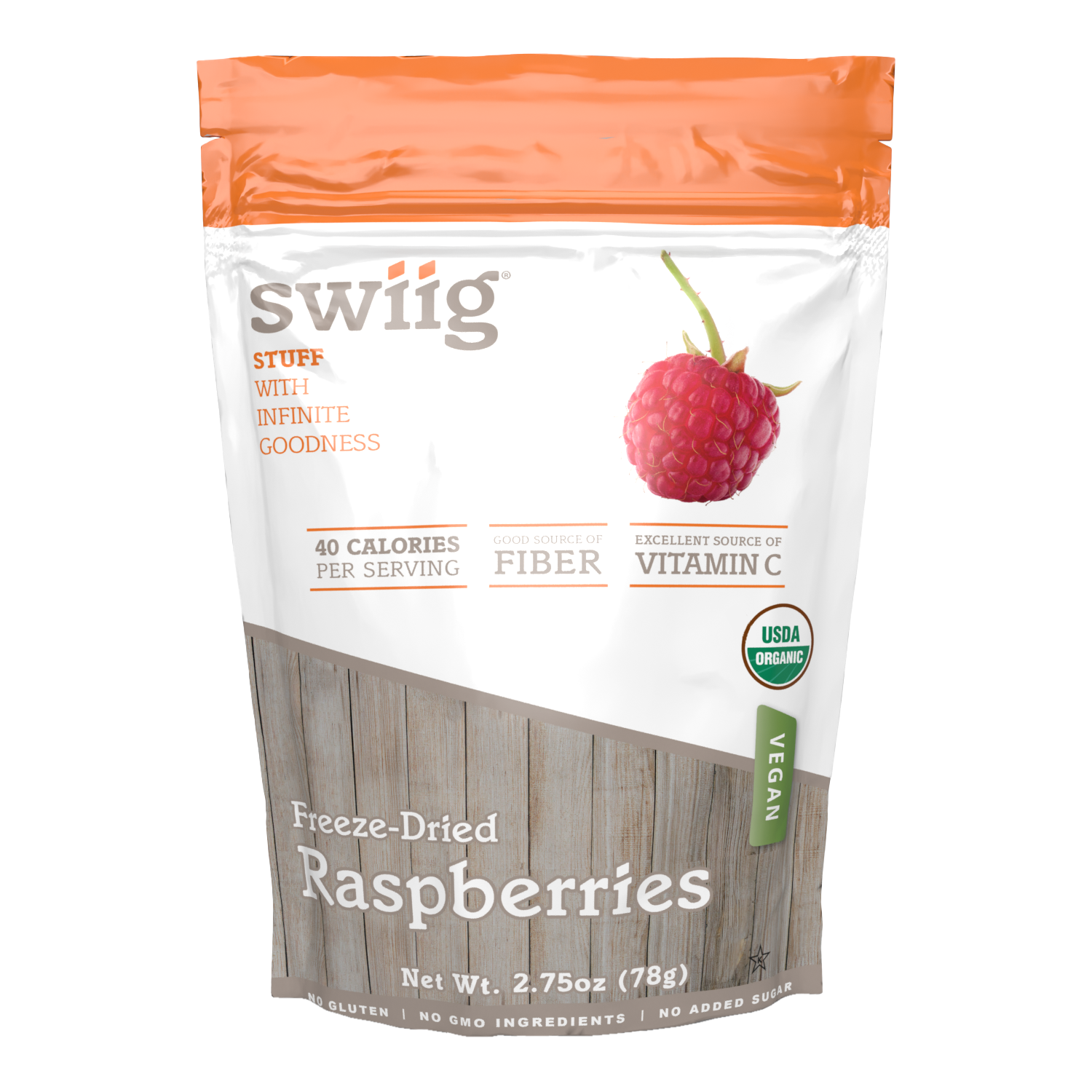 Freeze-Dried Organic Raspberries | swiig