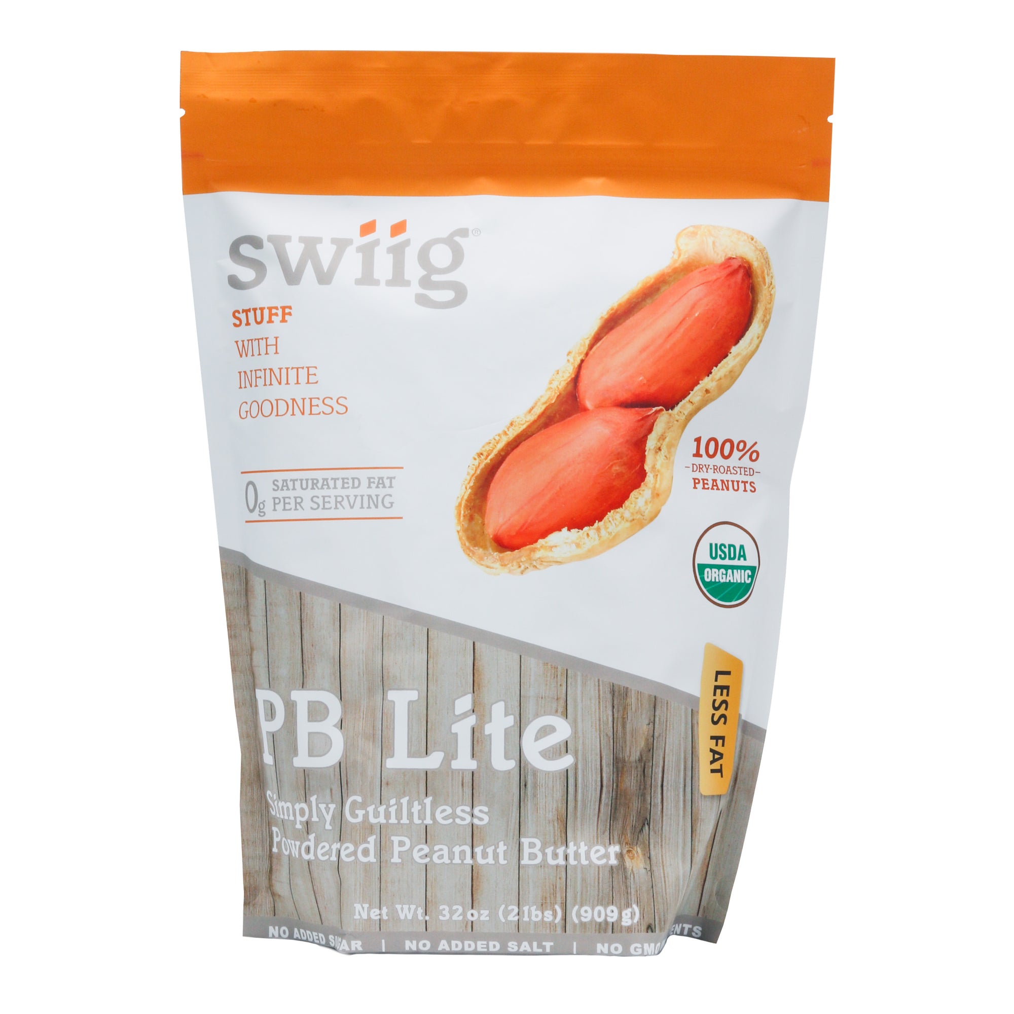 Organic PB Lite | No Sugar Added | swiig