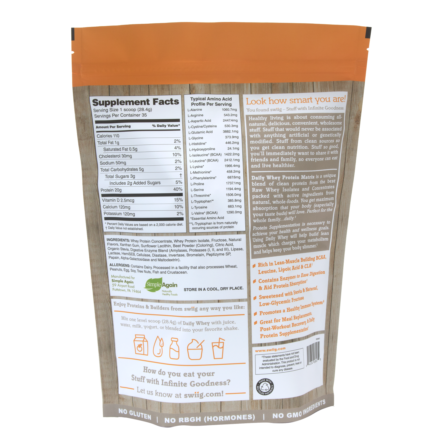 Strawberry Daily Whey Protein Matrix | swiig Strawberry Daily Whey Protein Matrix | swiig